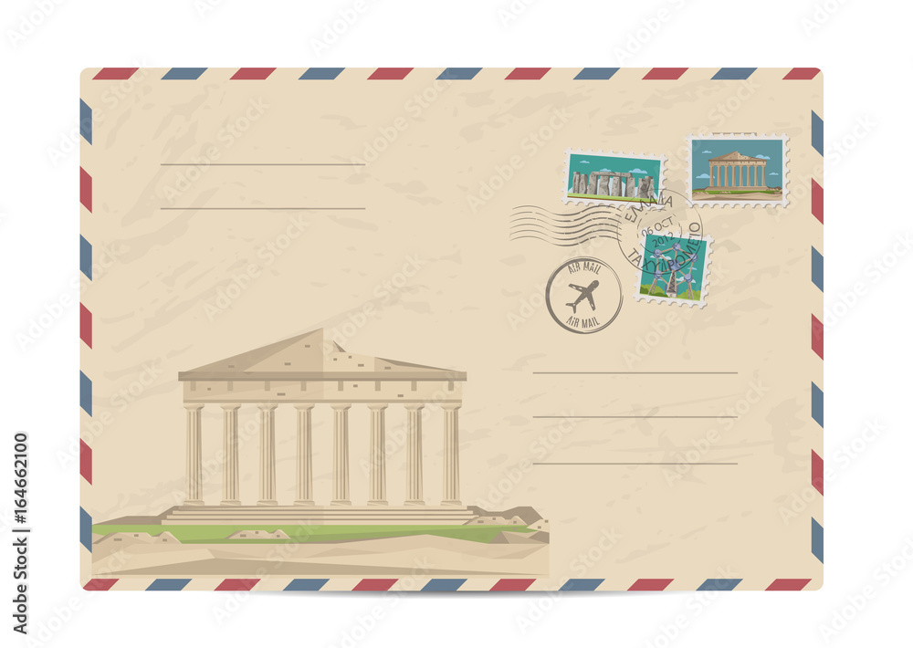 Parthenon temple on Acropolis, Athens, Greece. Ancient antique ...