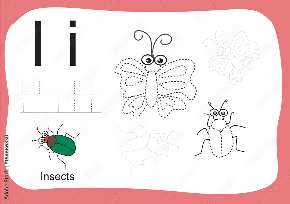 A to z, alphabet tracing worksheets,cartoon coloring book for kids ...