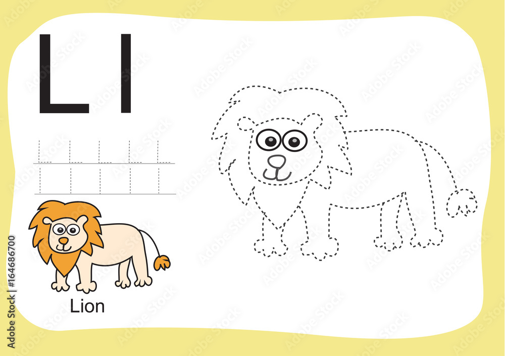 A to z, alphabet tracing worksheets,cartoon coloring book for kids ...