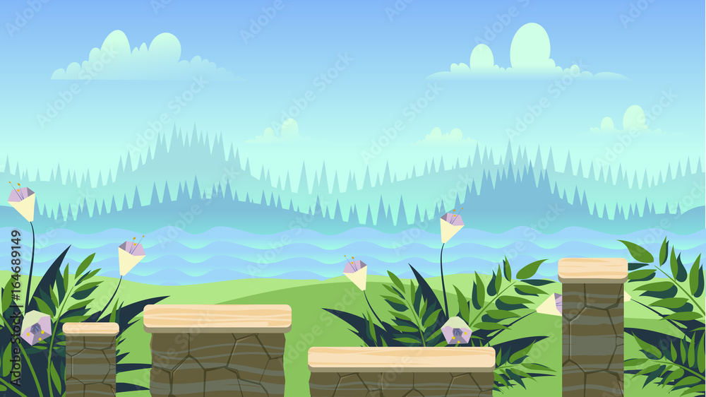 seamless background for games mobile applications and computers. Vector ...