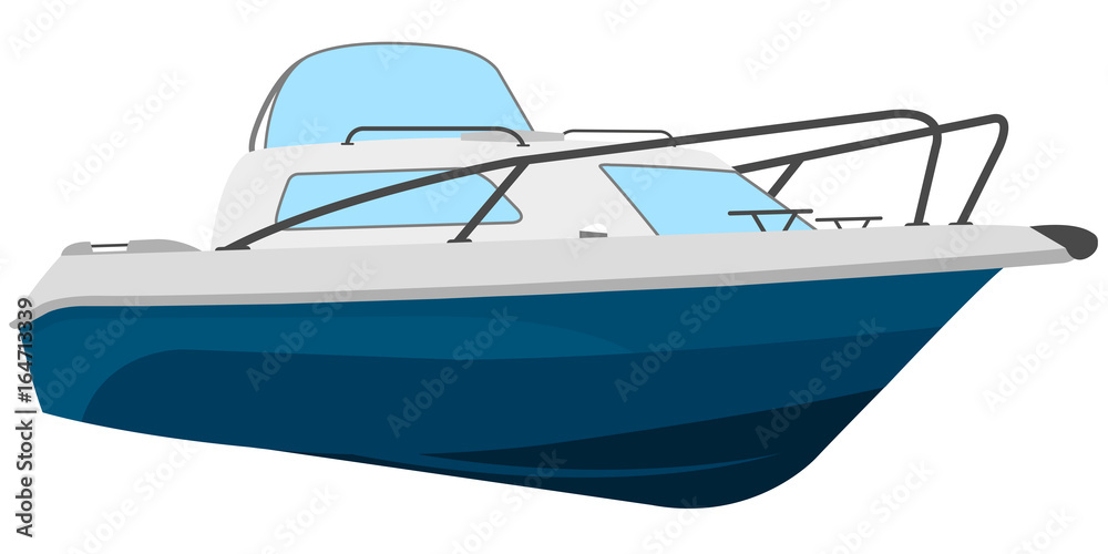 Motorboot Stock Vector | Adobe Stock