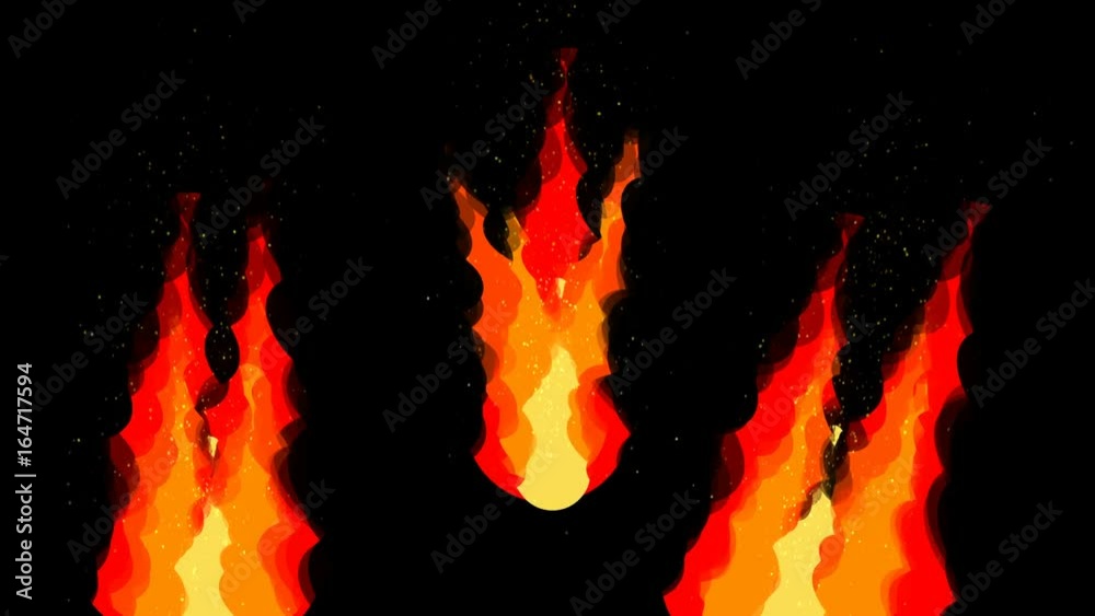 2d Cartoon FX Pack 4K 30 Fire Elements. Pre-rendered with alpha channel ...