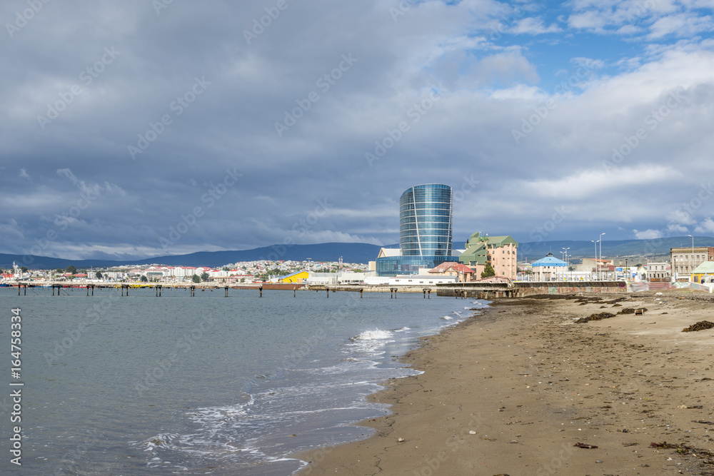 Poster Waterfront of Punta Arenas, Magellan Strait, Patagonia, Chile ...