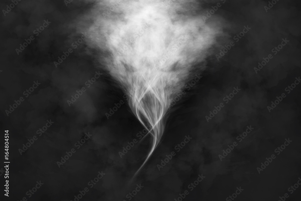 Fog or Smoke look like a devil or demon on black Background Stock Photo ...