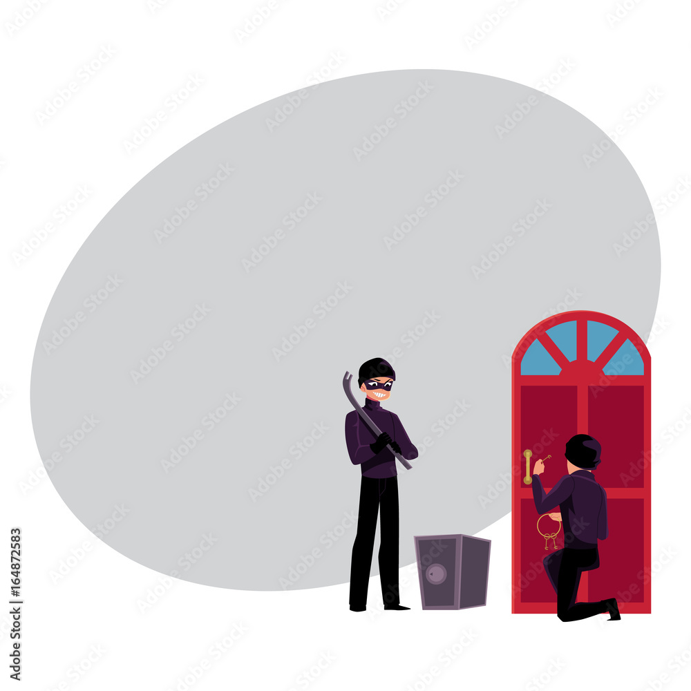 House Break In Cartoon