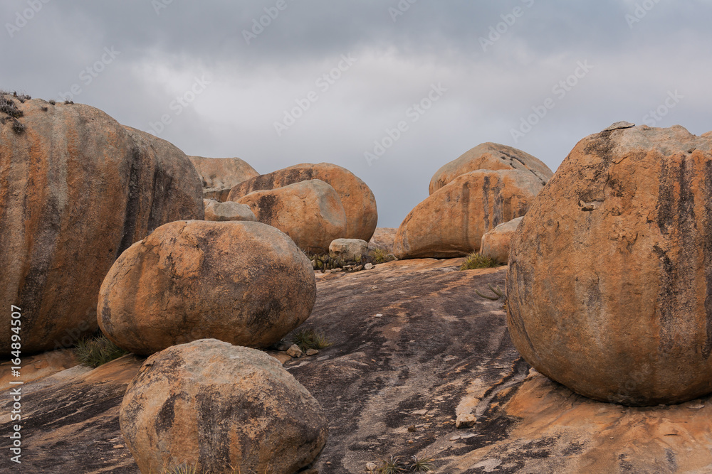 The Lajedo de Pai Mateus is a famous rock formation in the caatinga ...