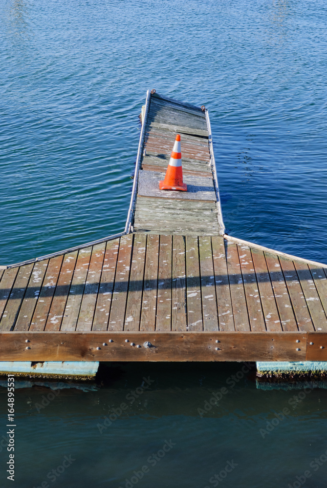 bootssteg mit plyone landing stage with pylon Stock Photo | Adobe Stock