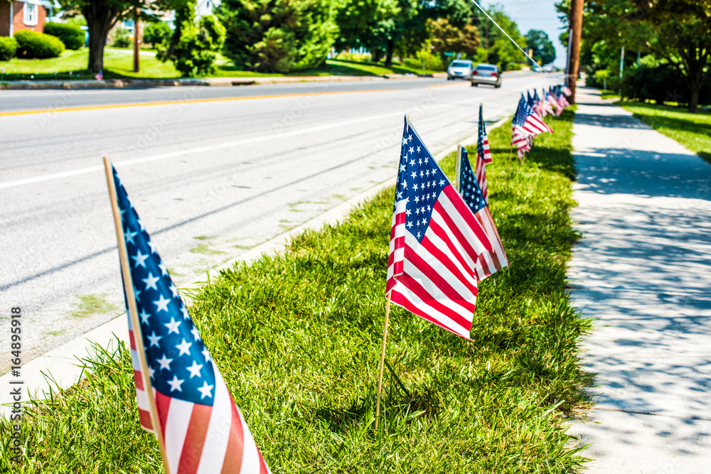 Line Of Flags Stock Photo | Adobe Stock