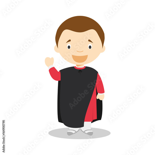Nicola Machiavelli cartoon character. Vector Illustration. Kids History ...