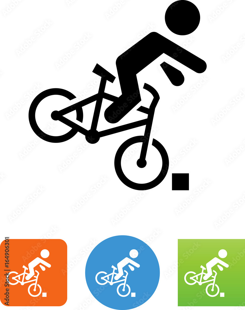 Bike Accident Icon - Illustration Stock Vector | Adobe Stock