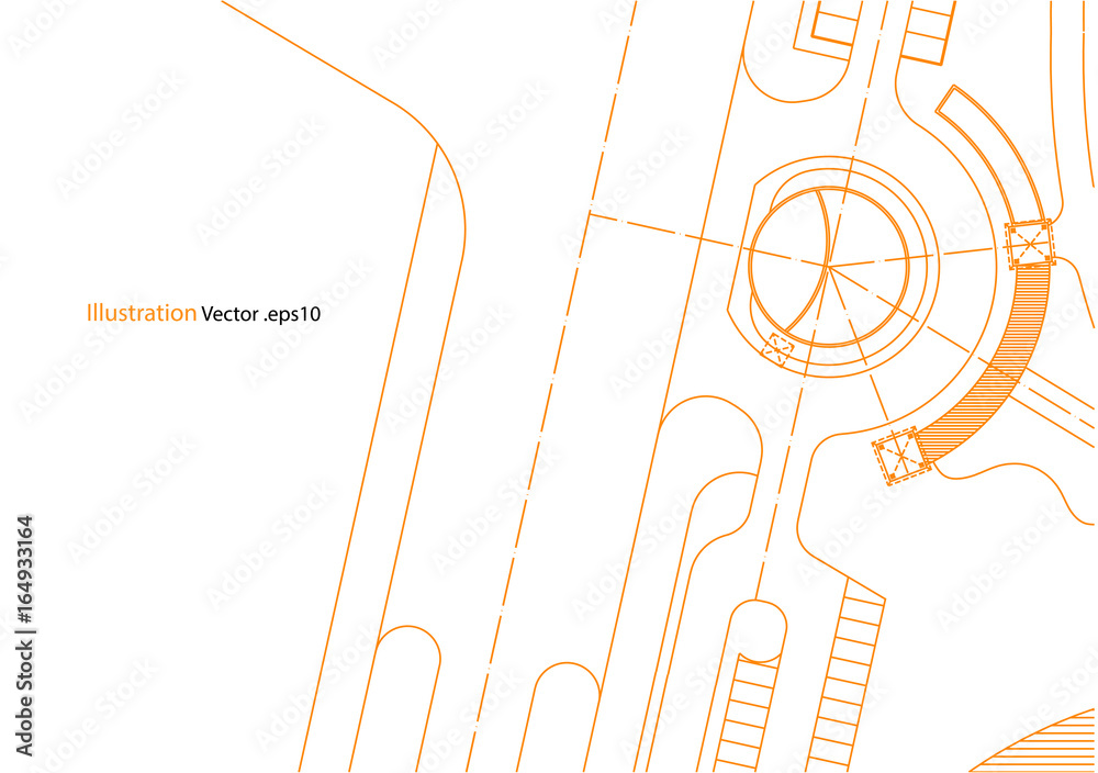 Architectural background, architectural plan, construction drawing ...