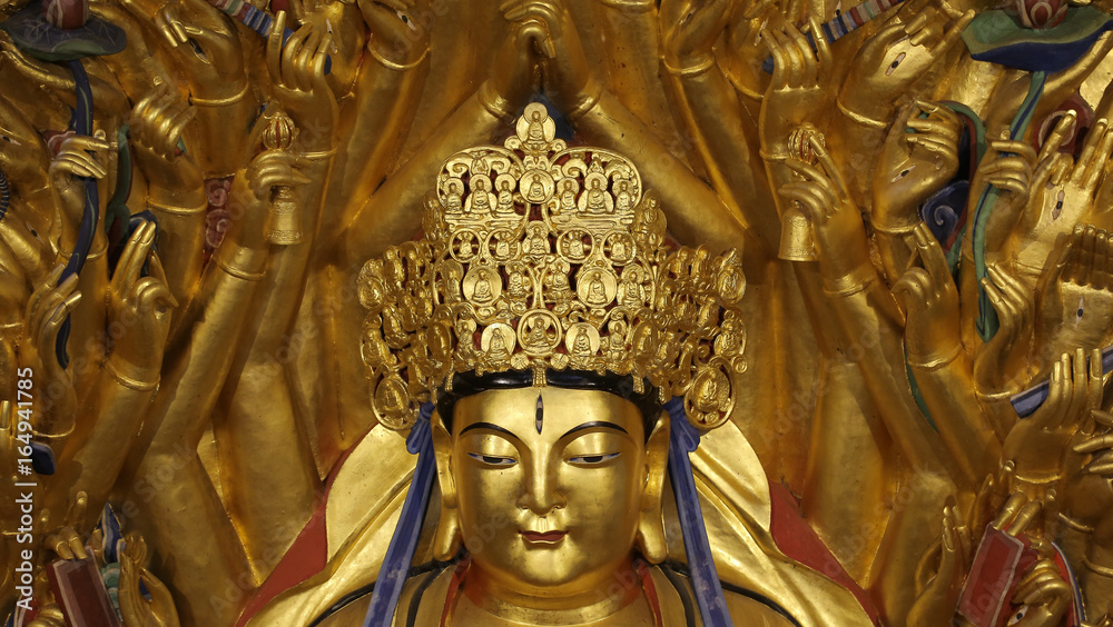 Bodhisattva, Buda de las mil manos, Esculturas Rupestres de Dazu ...