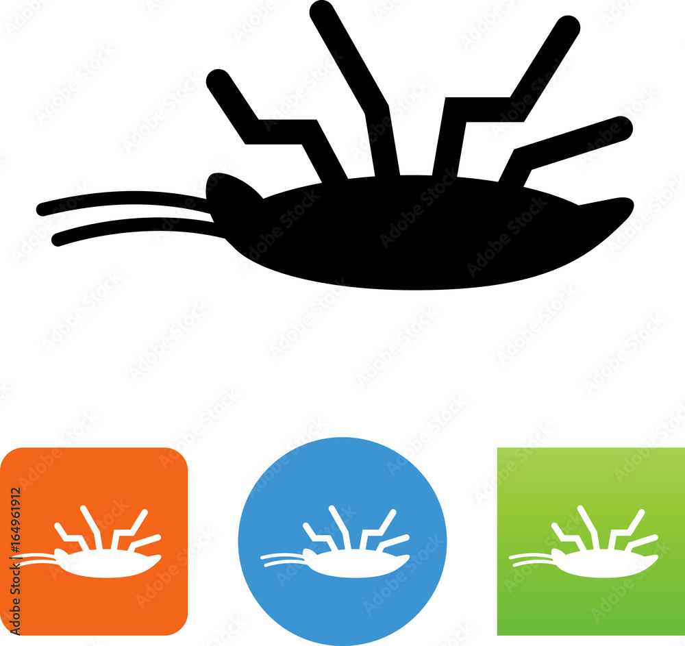 Dead Bug Icon - Illustration Stock Vector | Adobe Stock