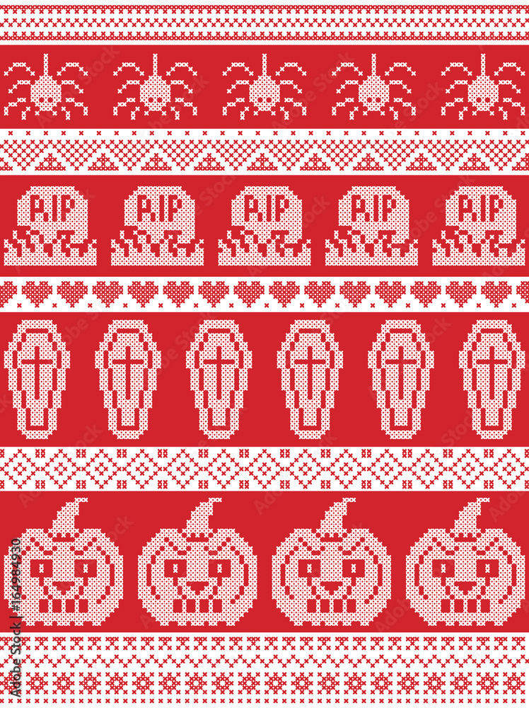 Scandinavian cross stitch and traditional American holiday inspired ...