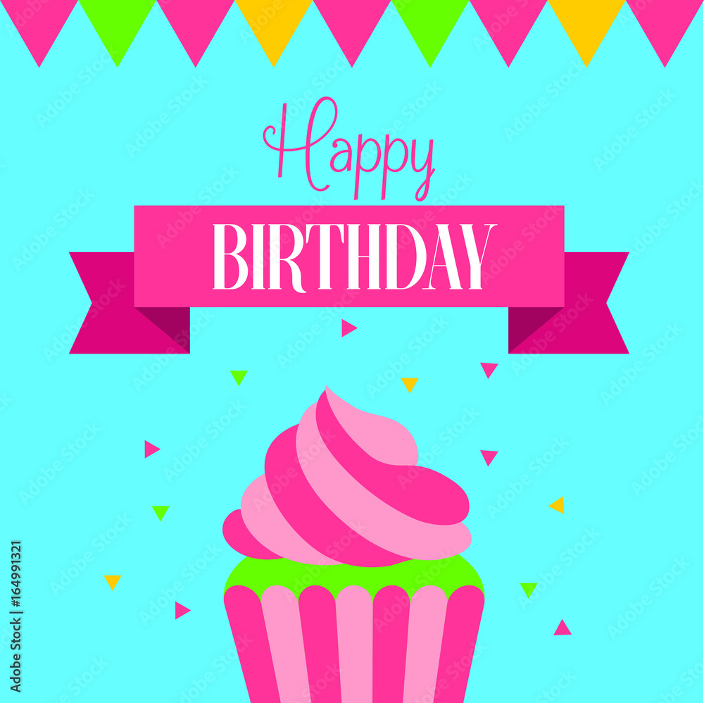Happy birthday Stock Vector | Adobe Stock