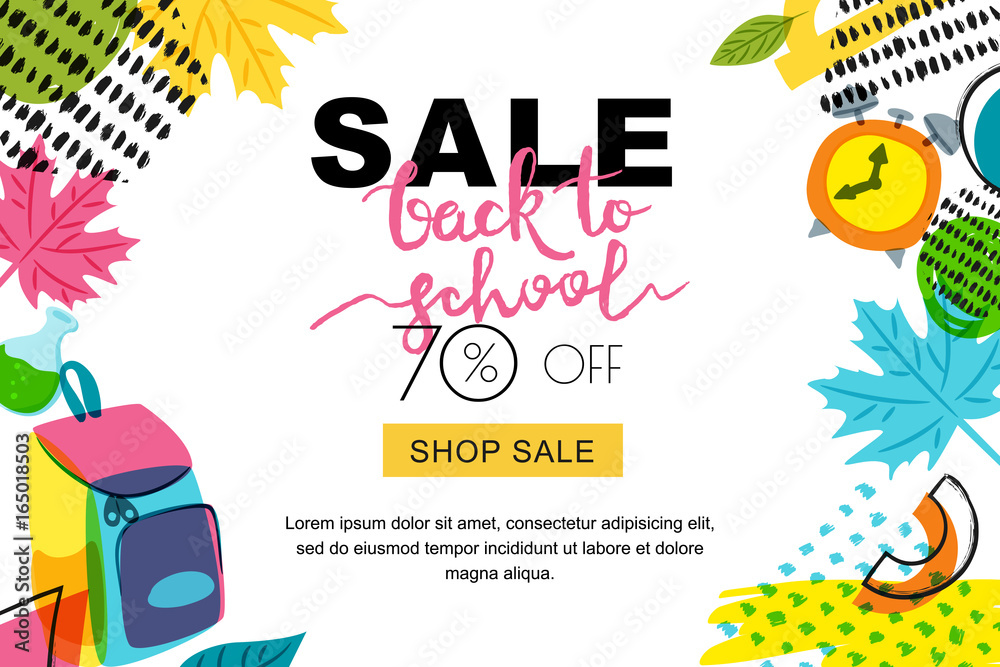 Back To School Sale Banner