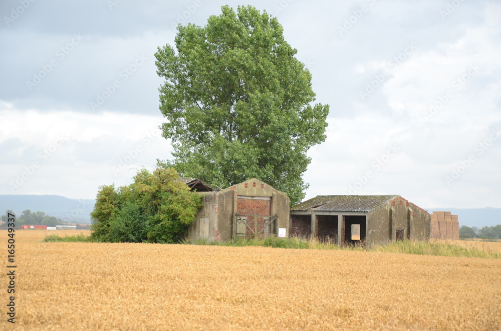 disused airfield control tower, Skipton on swale, North yorkshire Stock ...