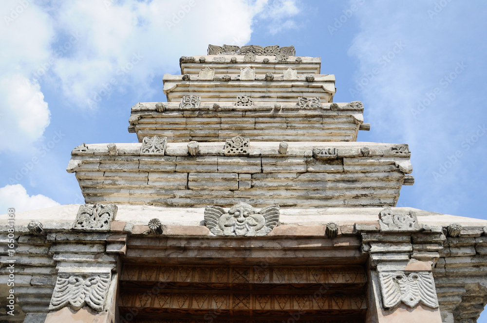 Stone work design and detail at Old Masjid Besar Mataram Kotagede ...
