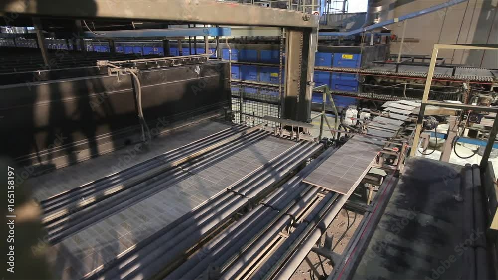 Manufacture of ceramic tiles, Automated line for the production of ...