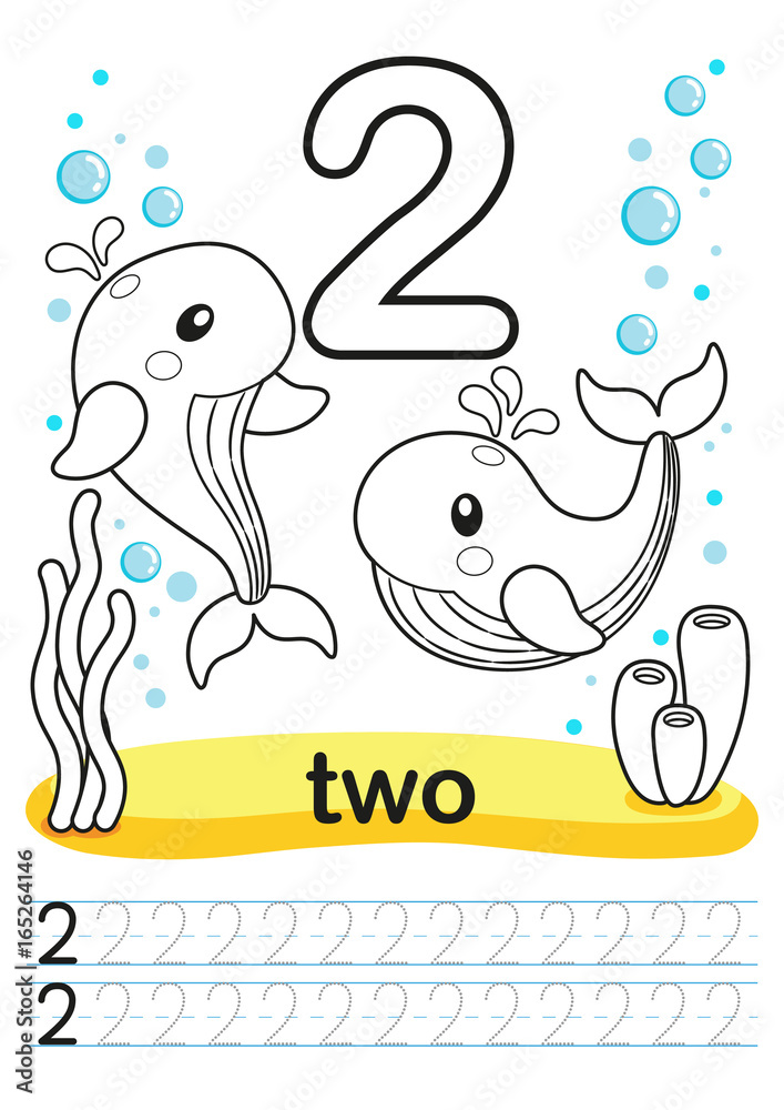 Coloring printable worksheet for kindergarten and preschool. We train ...