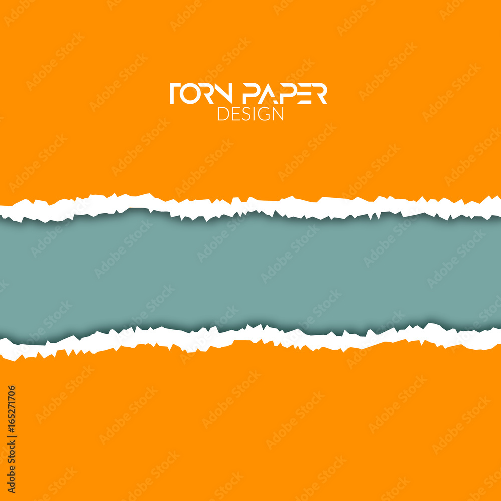 Torn paper vector background. Ripped edge design of torn paper ...