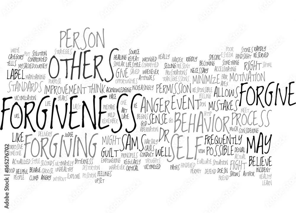 Forgiveness Word Art