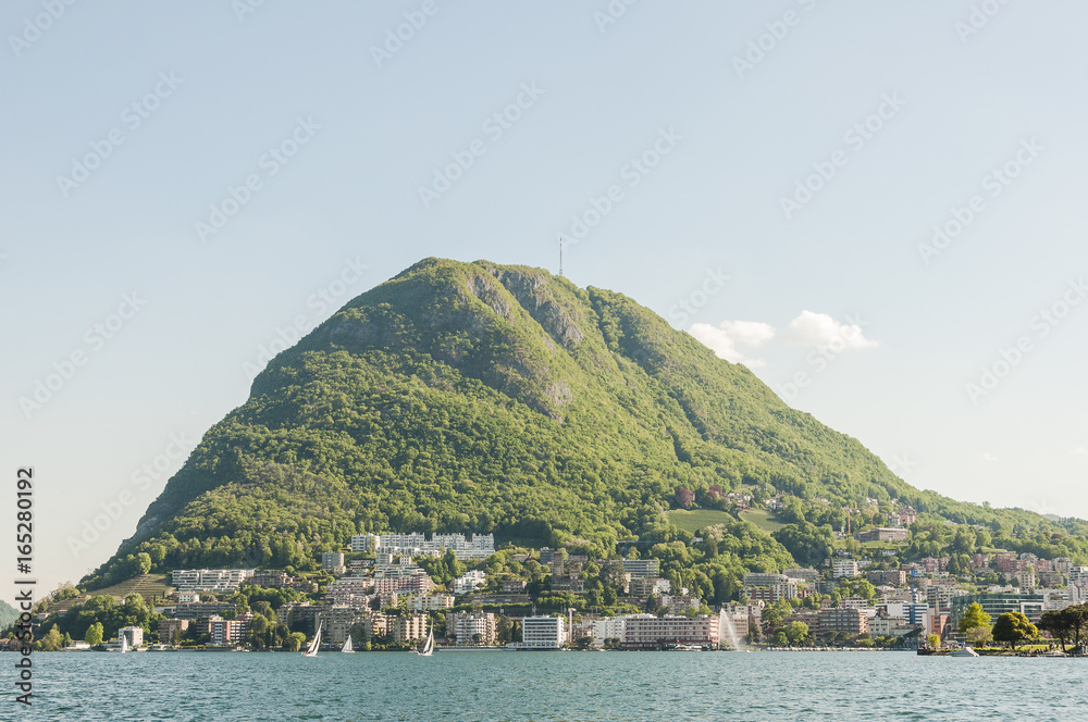 Lugano, Stadt, Altstadt, Lugano-Paradiso, Paradiso, Luganersee, Lago di ...