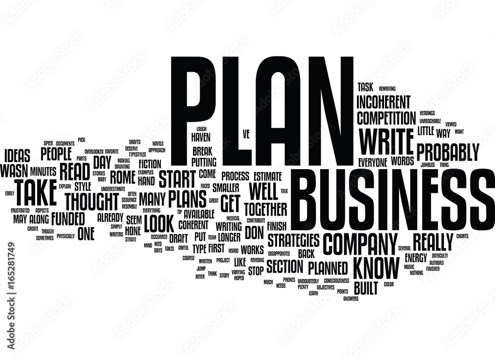 TEN TIPS TO JUMP START YOUR BUSINESS PLAN Text Background Word Cloud ...