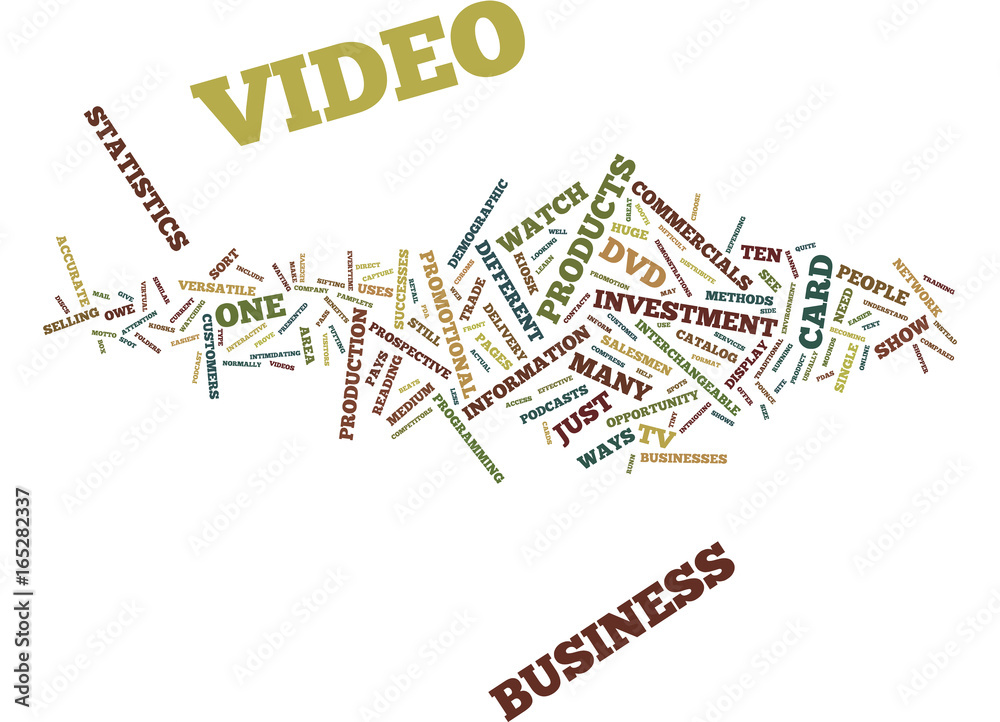 TEN DIFFERENT WAYS TO USE VIDEO FOR YOUR BUSINESS Text Background Word ...