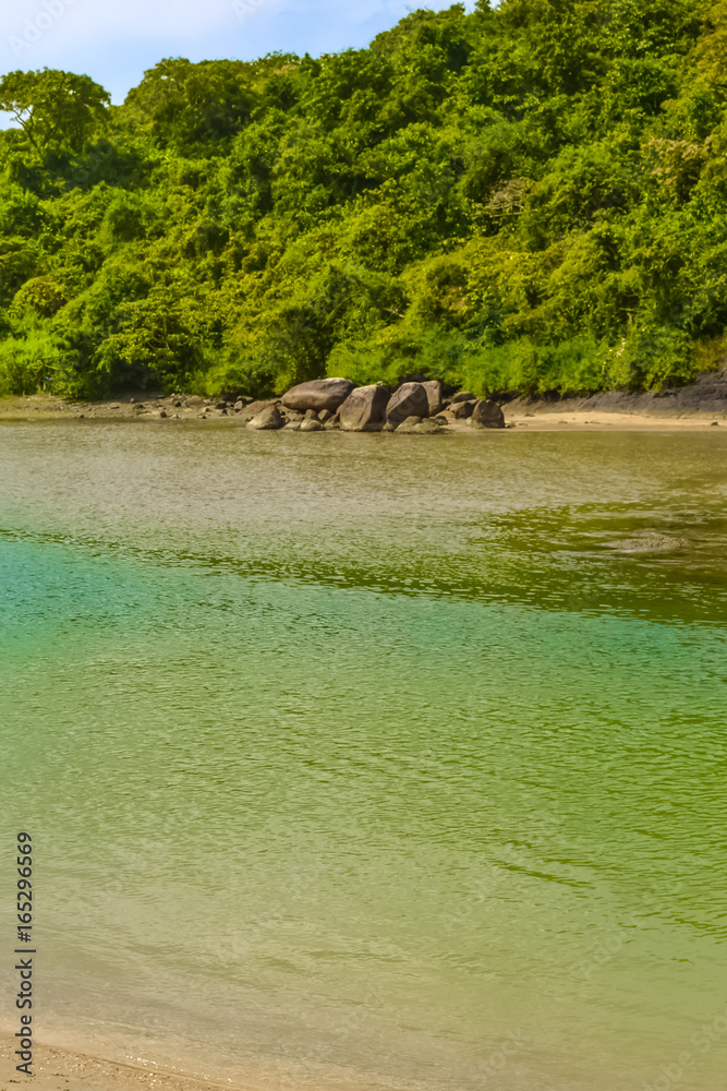 Stunning Sea Green Water of a Beautiful Lagoon in South Goa, India ...