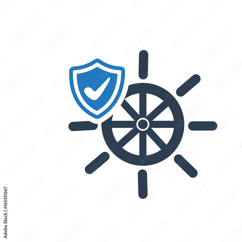 Marine Insurance Icon Stock Vector | Adobe Stock