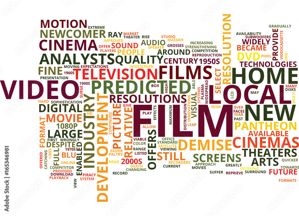 FILM IS STILL A RELATIVE NEWCOMER IN THE PANTHEON OF FINE ARTS Text ...