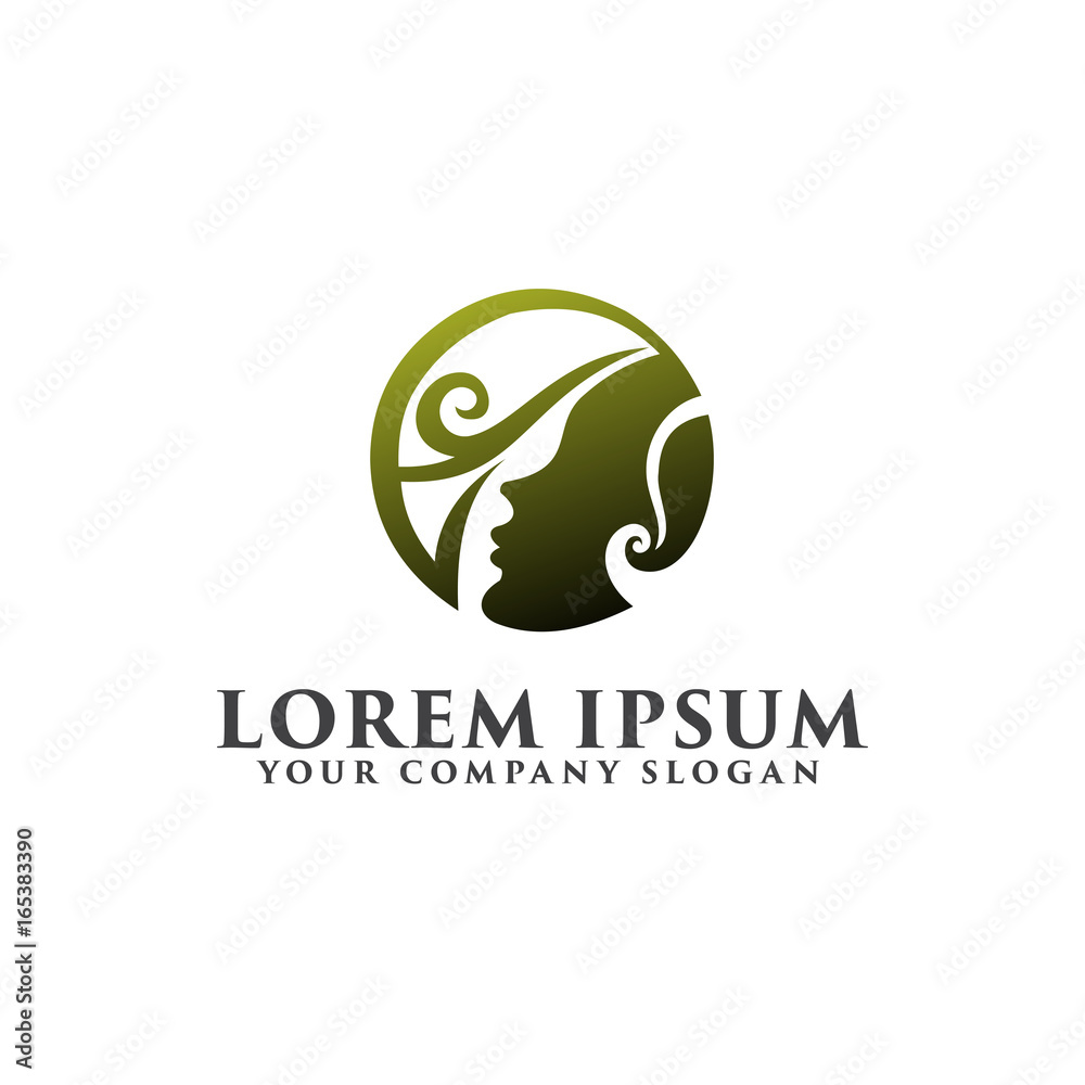 beautiful people logo, spa beauty logo design concept template Stock ...