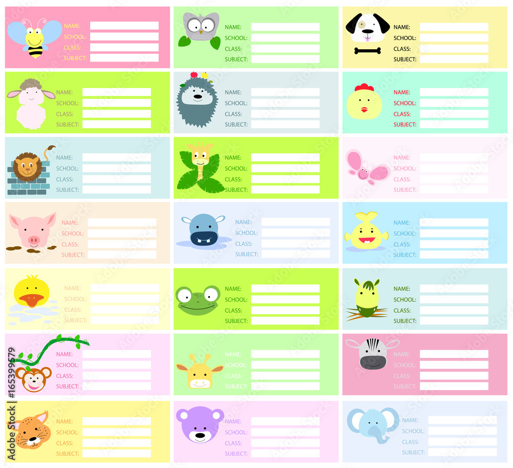 name stickers Stock Vector | Adobe Stock