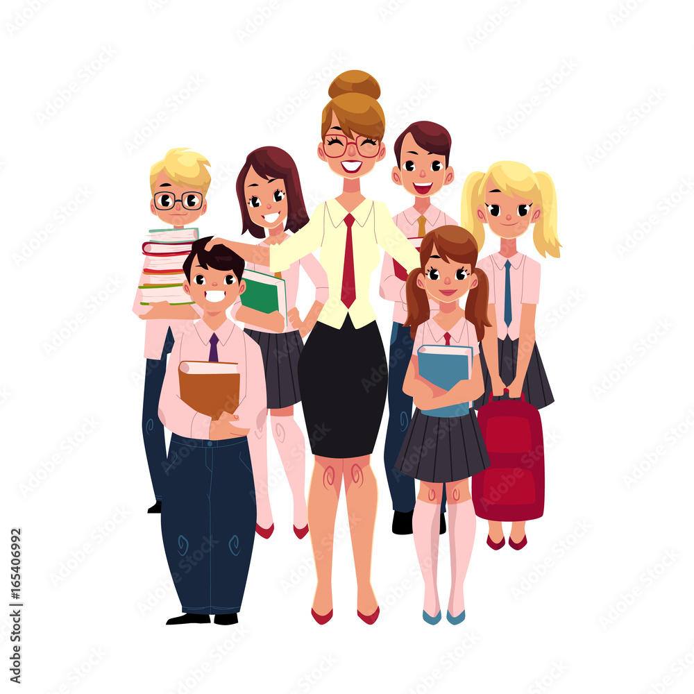 Female School Principal Cartoon