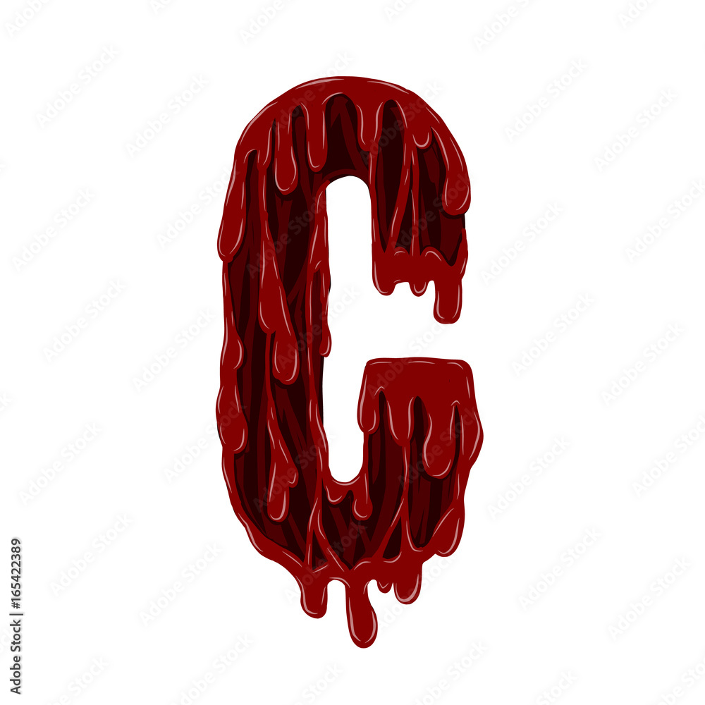 English alphabet Designed to be made of blood.Blood alphabet vector by ...