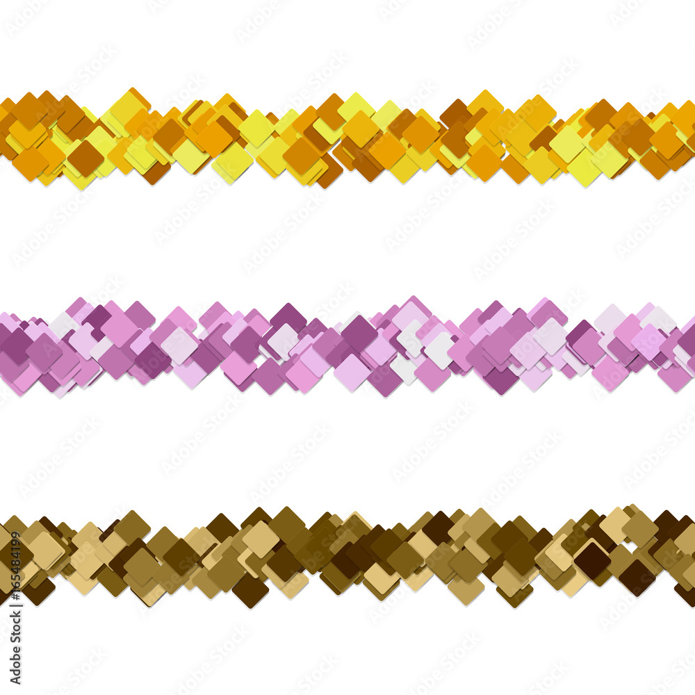 Repeatable square pattern paragraph dividing line design set - vector ...