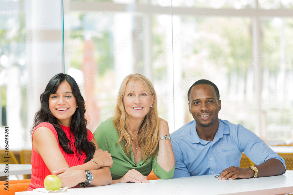 Happy Diverse Office Workers Stock Photo | Adobe Stock
