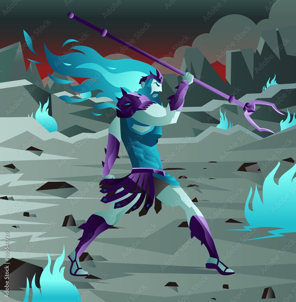 hades pluto god of the dead in hell from greek roman mythology Stock ...