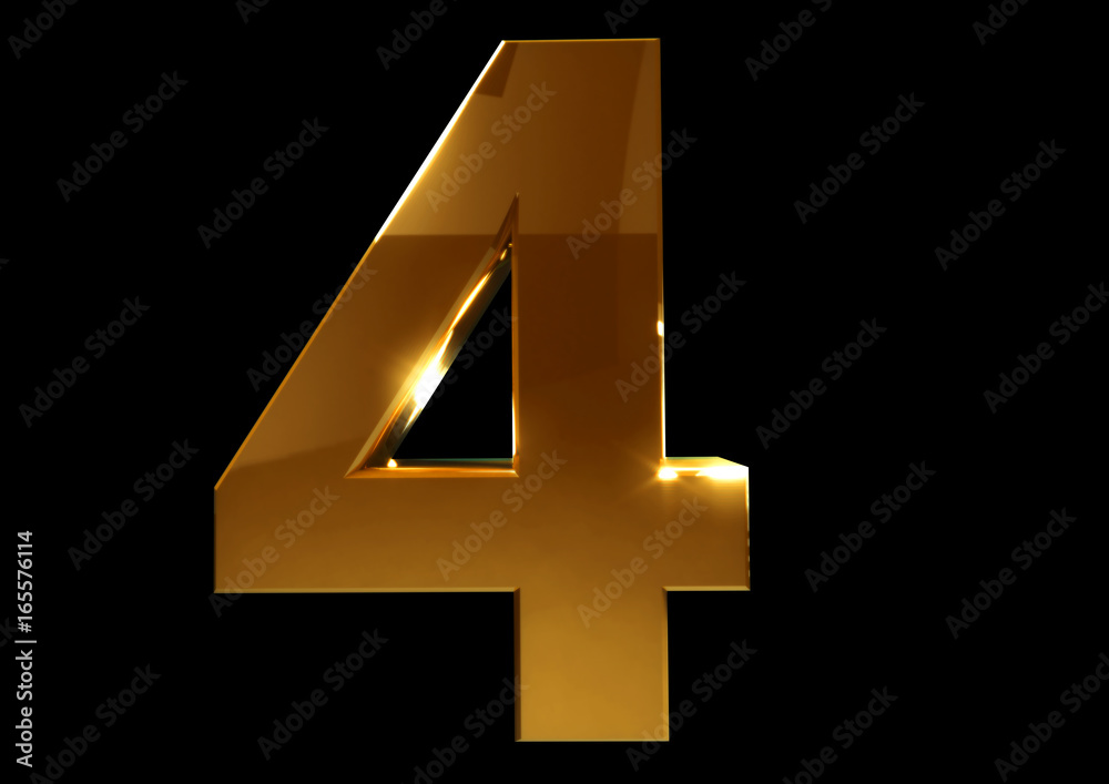 Orange Number 4