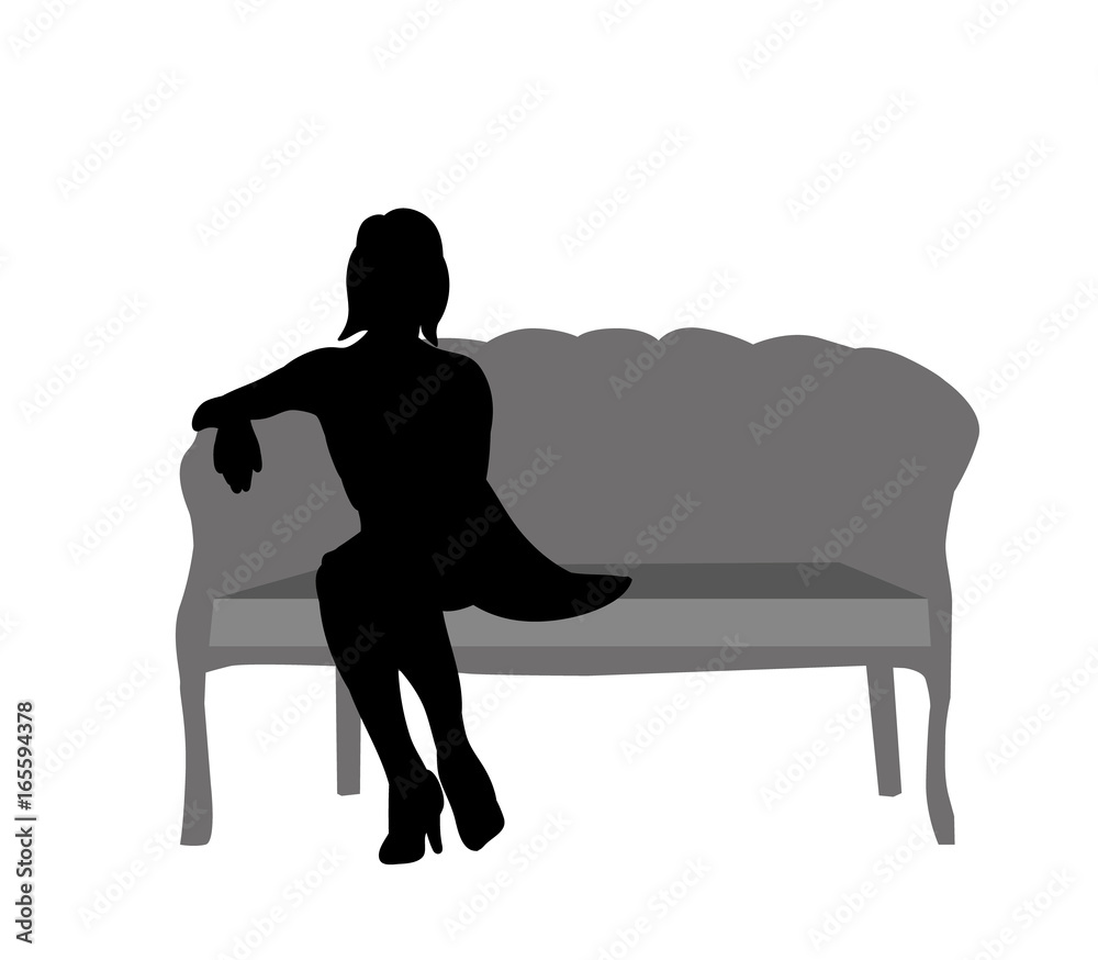 Couch Silhouette Vector