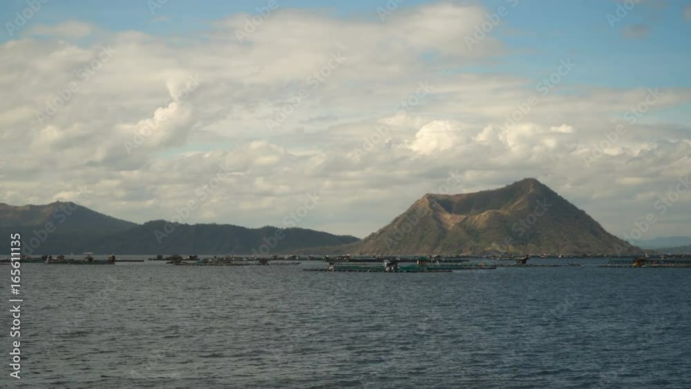 Taal Volcano on Luzon Island North of Manila in Philippines. Volcano ...