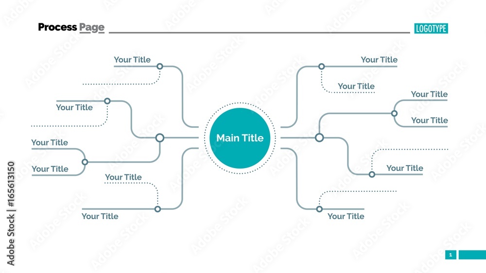 Mind map slide template Stock Vector | Adobe Stock