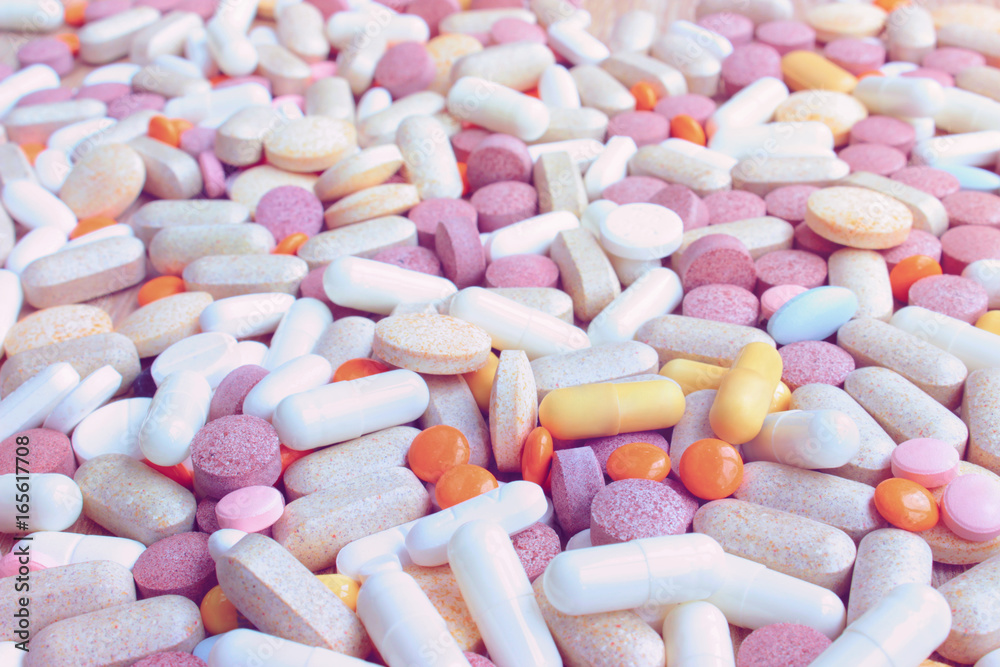 Colorful Pills Wallpaper