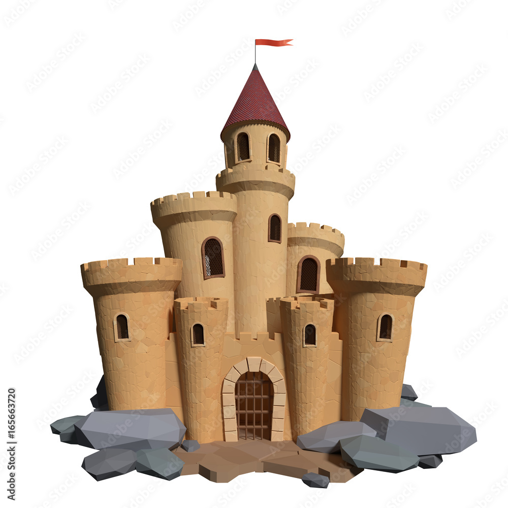 Medieval Cartoon Castle
