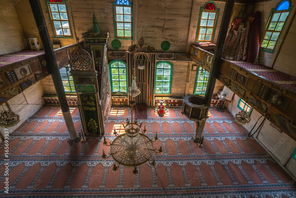 Exterior view of Artin,Macahel,Camili Camii(mosque),a special mosque ...