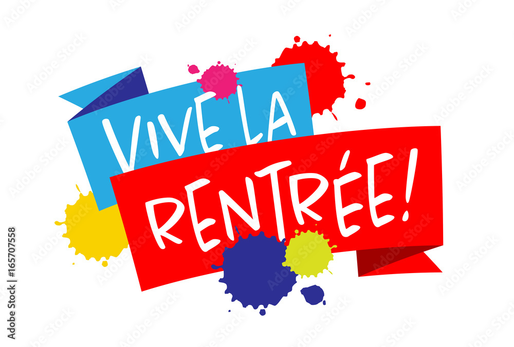 Vive la rentrée Stock Vector | Adobe Stock