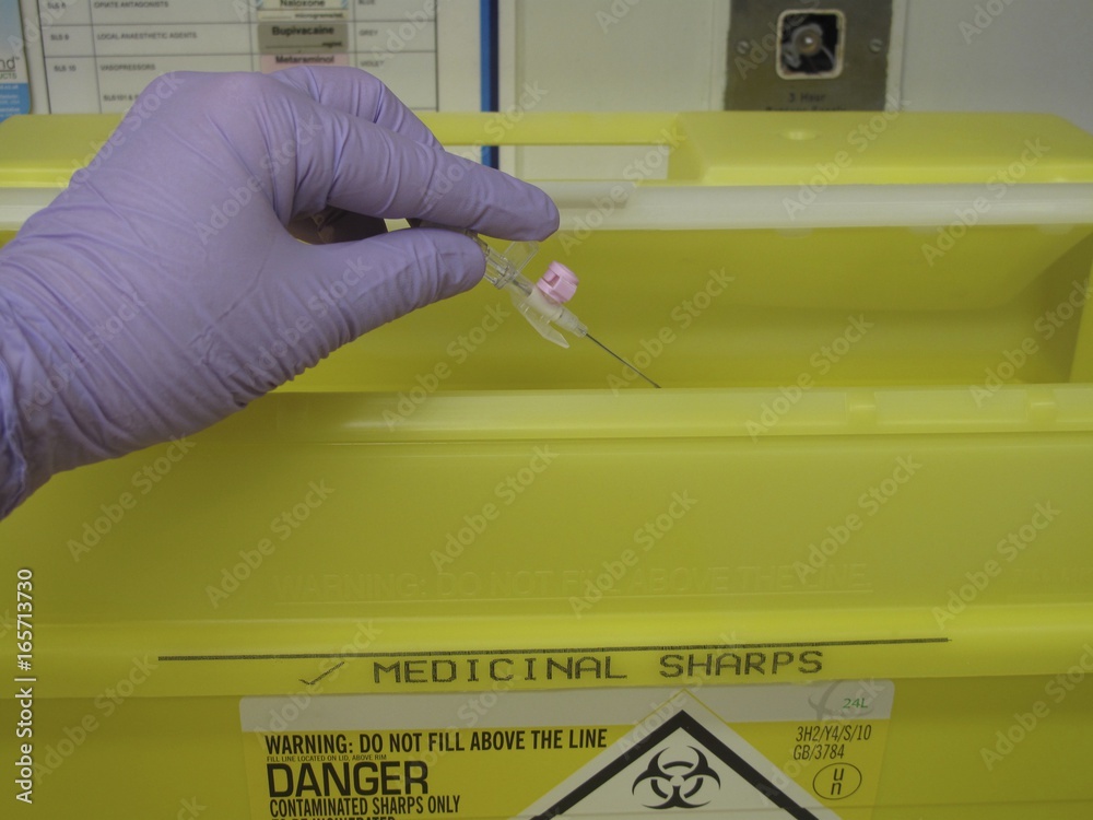 Safe Disposal of Sharps in Hospital Stock Photo | Adobe Stock
