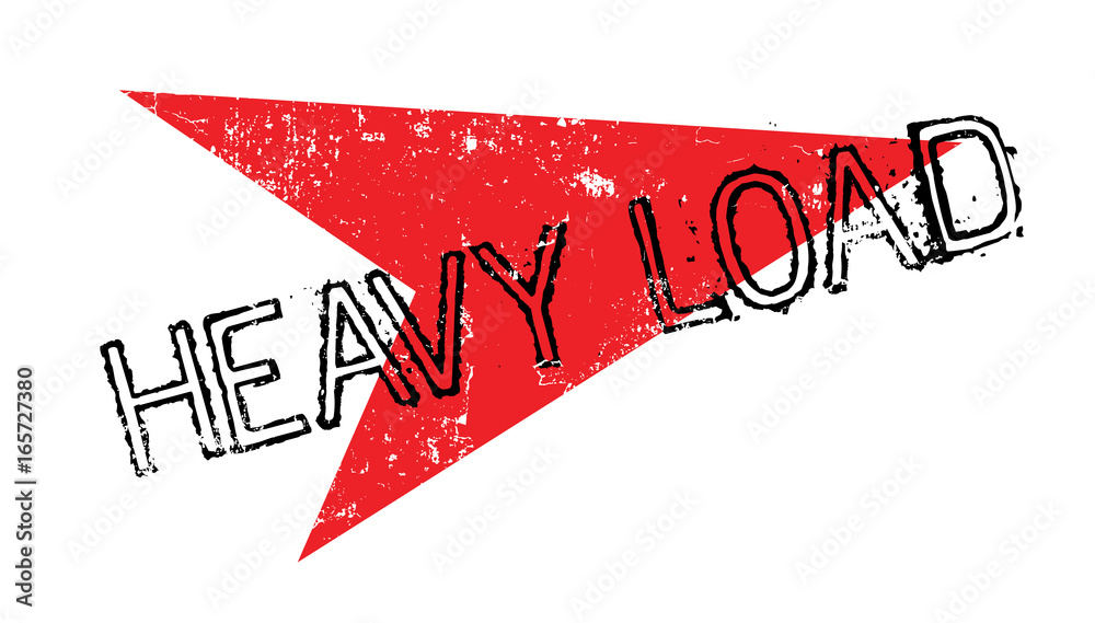 Heavy Load rubber stamp. Grunge design with dust scratches. Effects can ...
