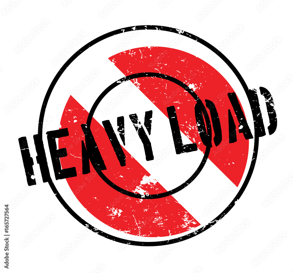 Heavy Load rubber stamp. Grunge design with dust scratches. Effects can ...